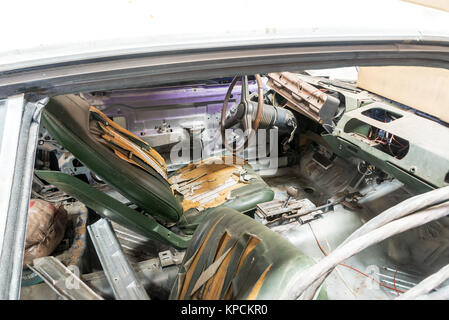 A very dirty car interior and dashboard Stock Photo - Alamy