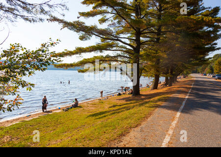 Dwight Beach on Lake of Bays in Northern Ontario near Algonquin Park ...