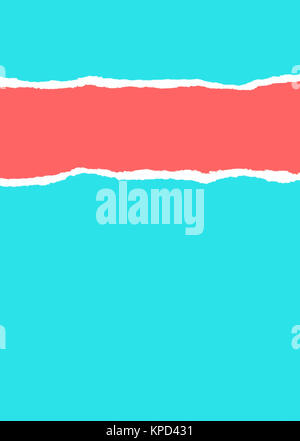 Torn light blue wrapping paper Stock Photo - Alamy