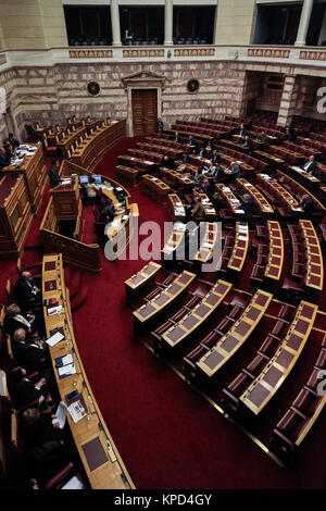 In the plenary room of the Greek Parliament, in Athens, Greece Stock ...