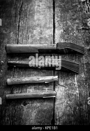 Traditional Rug Manufacture Tools Stock Photo - Alamy