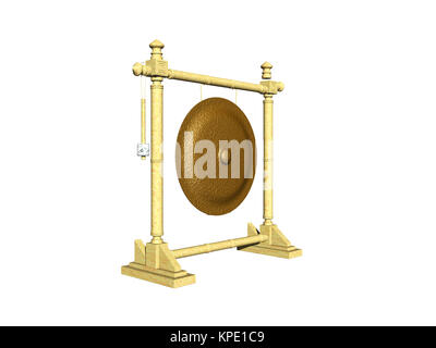 Asian gong free-hanging Stock Photo - Alamy