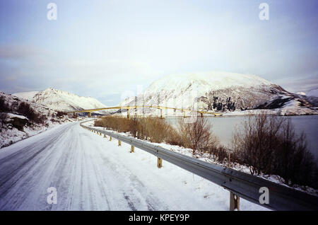 Bridge between islands in Norway Stock Photo - Alamy