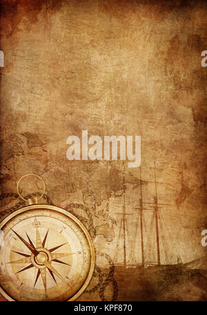 compass icon on paper background Stock Photo - Alamy