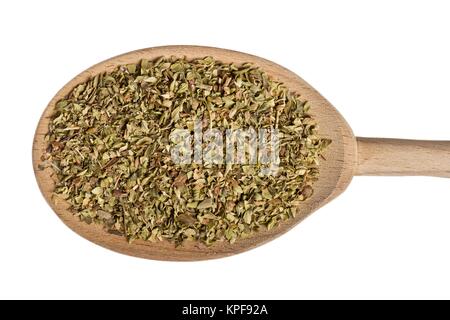 cropped image of a wooden spatula and tea leaves Stock Photo - Alamy