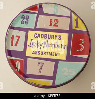 Cadbury's Lucky Numbers Assortment. Vintage retro sweet tins ...