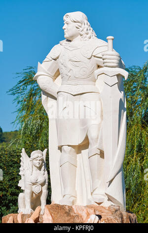 An imposing Medieval knight Stock Photo - Alamy