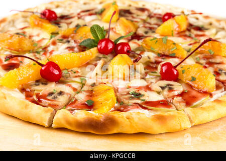 Cinnamon Dessert Pizza Stock Photo - Alamy