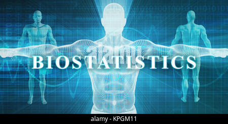 Biostatistics as a Digital Technology Medical Concept Art Stock Photo ...