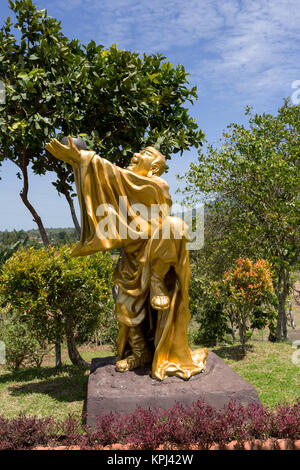 fat monk statue in complex Pagoda Ekayana Stock Photo - Alamy