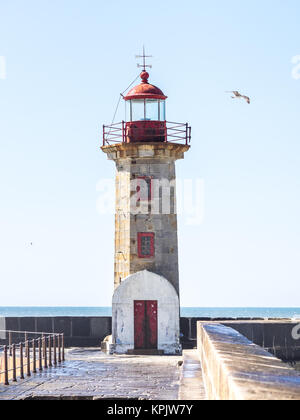 lighthouse at the douro mouth Stock Photo - Alamy