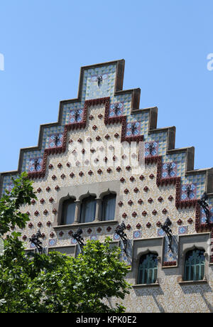Colorful crow stepped roof houses in Fuessen, Bavaria, Germany Stock ...
