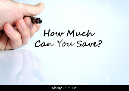 How much can you save text concept Stock Photo - Alamy