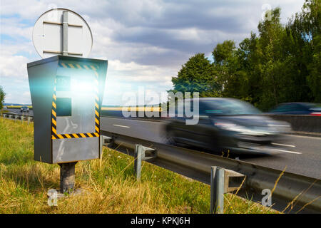Automatic speed camera Stock Photo - Alamy