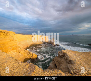 Cathedral Rock Formation, Peruvian Coastline, Rock formations at the ...