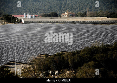 French photovoltaic solar plant Stock Photo - Alamy