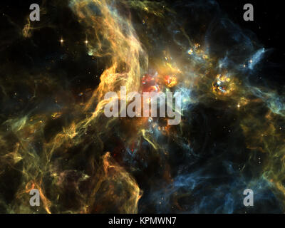 Realms of Space Nebula Stock Photo - Alamy