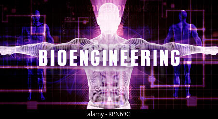 Bioengineering as a Digital Technology Medical Concept Art Stock Photo ...