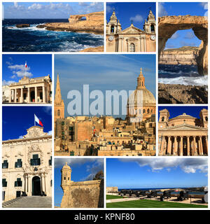 Impressions of Malta, Collage of Travel Images Stock Photo - Alamy