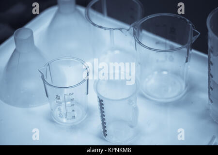 Color image of some plastic recipients in a chemistry lab Stock Photo ...