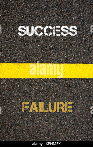 Message Failure versus Success Stock Photo - Alamy