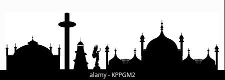 silhouette of brighton skyline Stock Photo - Alamy