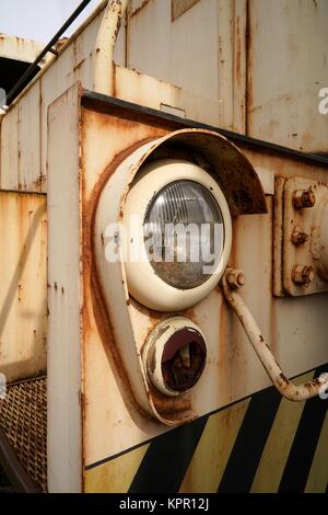 Electric locomotive headlight Stock Photo - Alamy