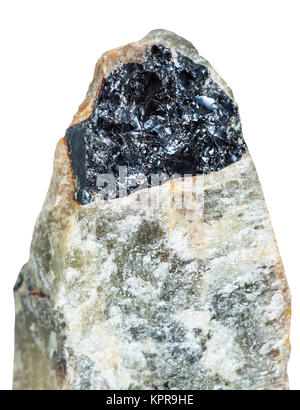 Ilmenite mineral on black background Stock Photo - Alamy