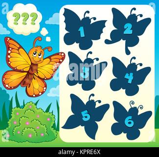 Butterfly riddle theme image 3 Stock Photo - Alamy