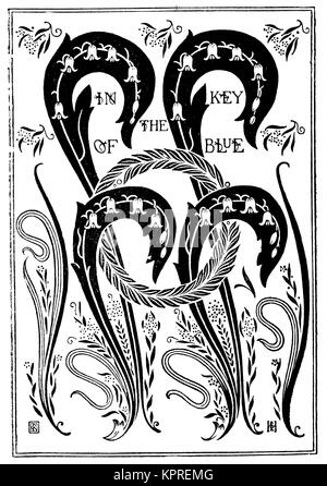 1894 early Art Nouveau book cover design by artist Charles Ricketts ...