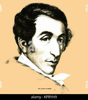 CARL MARIA VON WEBER German musician Stock Photo - Alamy