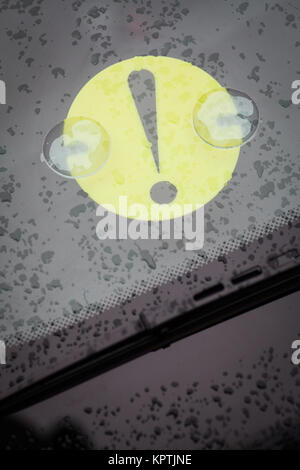 Beginner driver sign Stock Photo - Alamy