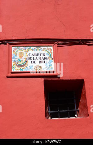 road signs in the province of valencia - spain Stock Photo - Alamy