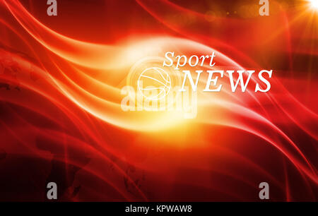 Graphical Sport News background Stock Photo - Alamy
