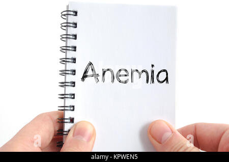 Anemia text concept Stock Photo - Alamy