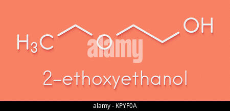 2-ethoxyethanol solvent molecule. Can dissolve many types of molecules ...