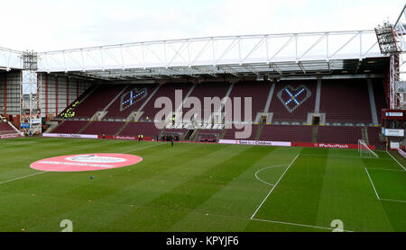 General view showing the new main stand before the Ladbrokes Scottish ...