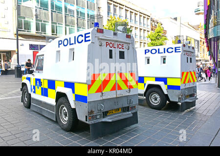 Side view of Merseyside Police vehicle; Police Emergency vehicle on the ...