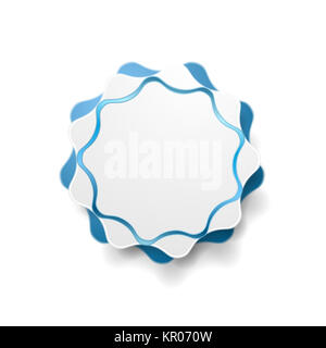 Abstract wavy shape sticker design. Vector background Stock Photo - Alamy