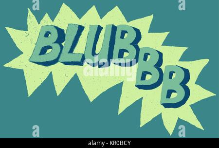 cartoon fish symbol with speech bubble sticker Stock Vector Image & Art ...