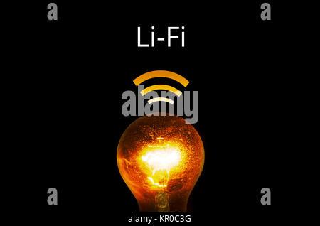 Li-fi glowing bulb Stock Photo - Alamy