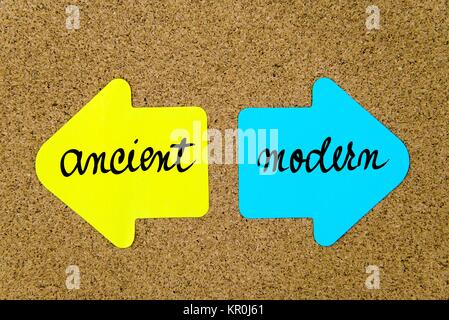 Ancient versus modern Stock Photo - Alamy