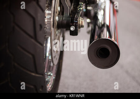 Color image of a motorcycle exhaust detail Stock Photo - Alamy