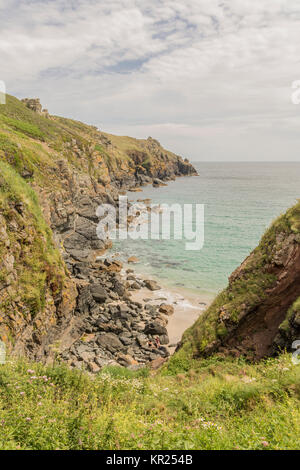 Housel Cove near Lizard Point, Cornwall, UK Stock Photo - Alamy