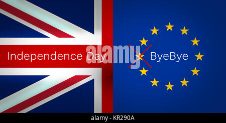 Brexit independence day bye bye united kingdom europe Stock Photo - Alamy