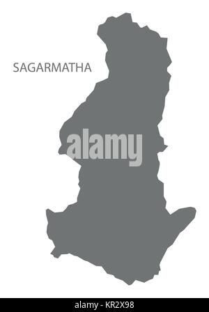 Map of Sagarmatha, a province of Nepal Stock Vector Image & Art - Alamy