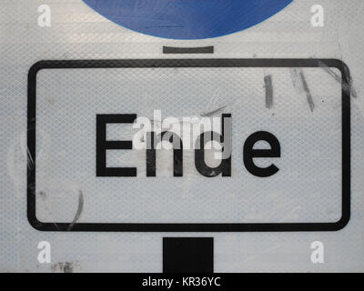 Ende sign in Berlin Stock Photo - Alamy