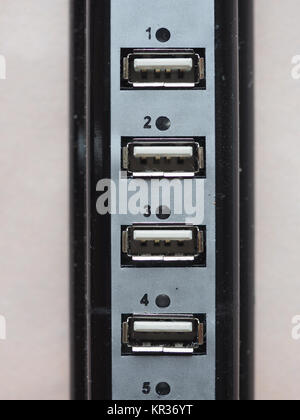 Many USB ports Stock Photo - Alamy