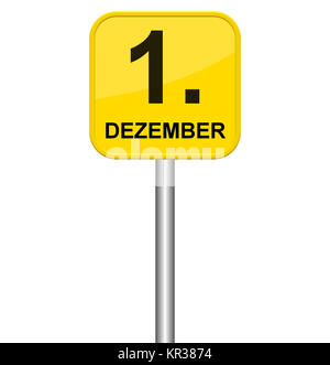 First of December calendar Stock Photo - Alamy