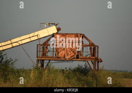 Silo container waste materials. Equipment essential oil plant Stock ...